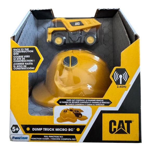 Caterpillar | Toys | Cat Dump Truck Micro Rc 24ghz W Hard Hat ...
